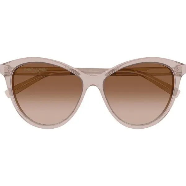 Saint Laurent 57mm Cat Eye Sunglasses - Beige