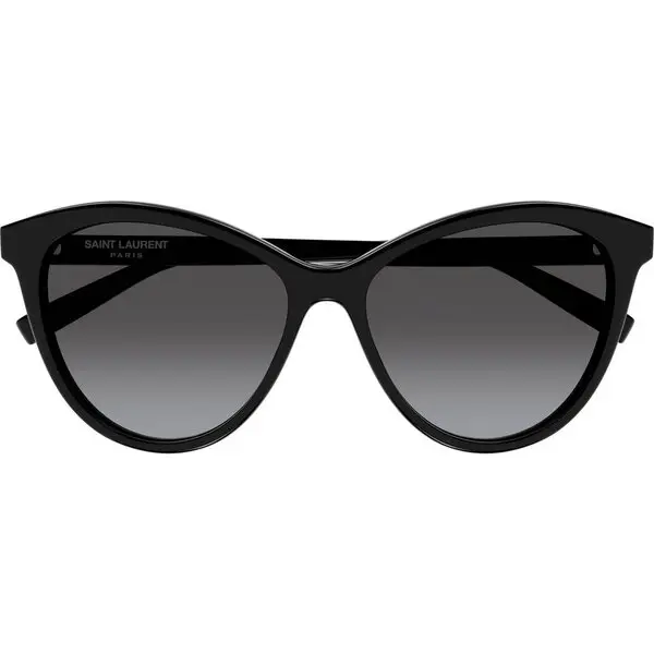 Saint Laurent 57mm Cat Eye Sunglasses - Black
