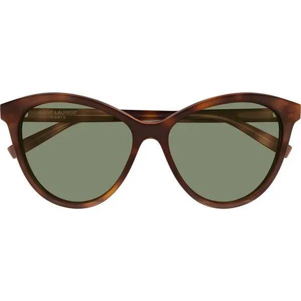 Saint Laurent 57mm Cat Eye Sunglasses - Havana