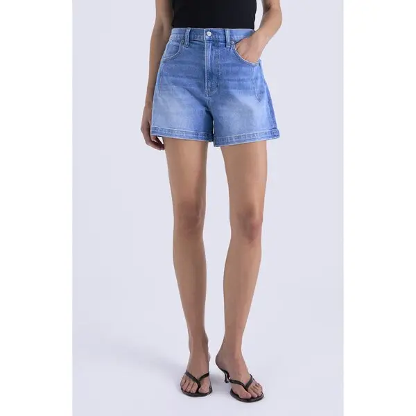 PISTOLA High-waist Denim Shorts