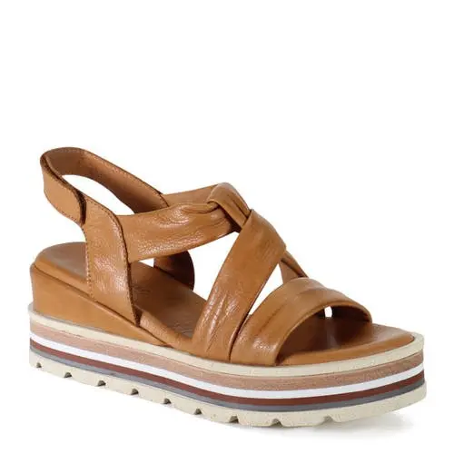DIBA TRUE Mellen Camp Leather Platform Sandal - Coconut