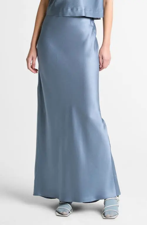 Vince Satin Maxi Skirt - Azul
