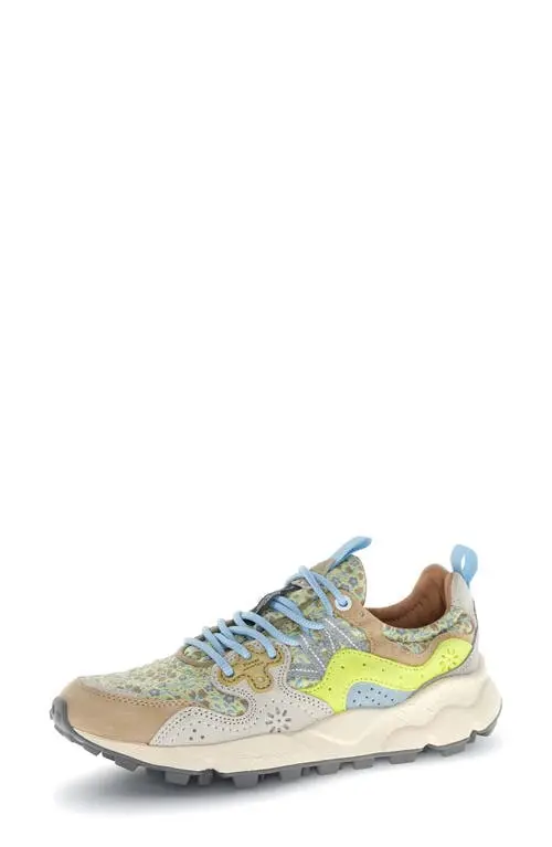 FLOWER MOUNTAIN Yamano 3 Sneaker - Cream/yellow