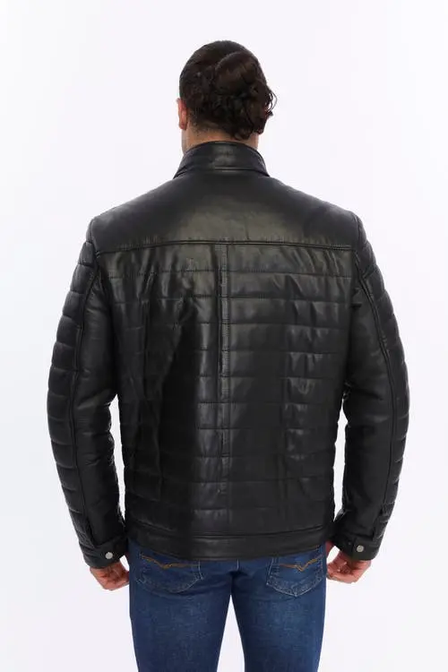 FURNIQ UK Sterling Leather Puffer Jacket