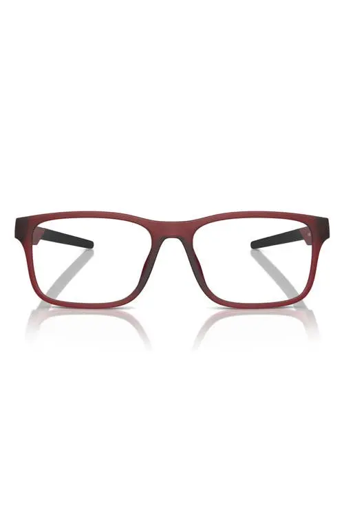 SCUDERIA FERRARI 54mm Rectangular Eyeglasses - Opal Matte Red/demo Lens