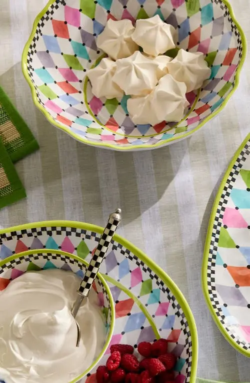 MACKENZIE-CHILDS Palm Springs Melamine Serving Bowl