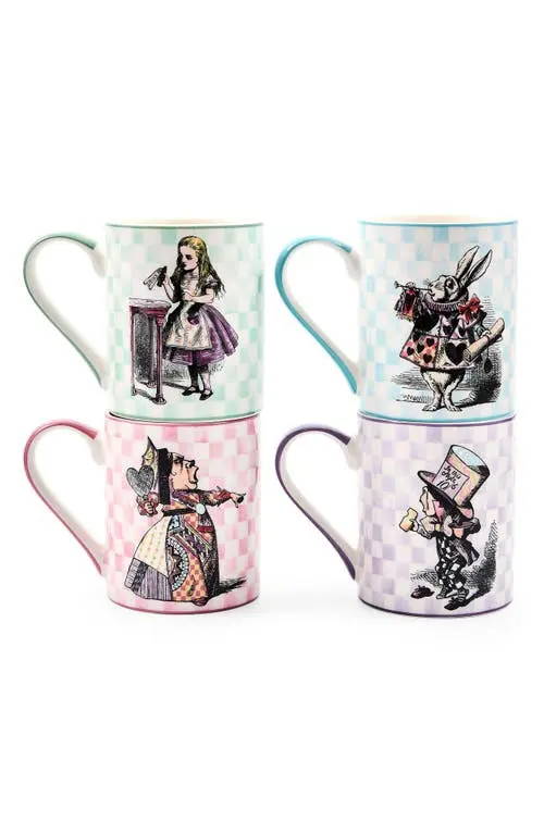 MACKENZIE-CHILDS Royal Rabbit Mug - Blue