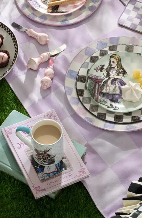MACKENZIE-CHILDS Royal Rabbit Mug - Blue