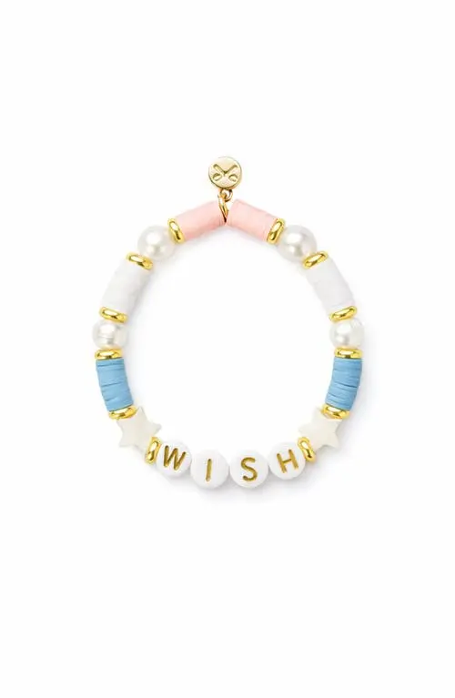 BITS & BOWS Wish Bracelet - Blue/white/pink