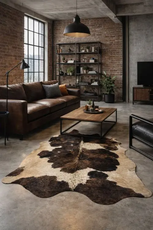 RHACAM Eco Hides Cowhide Rug 7'11" × 6'4"