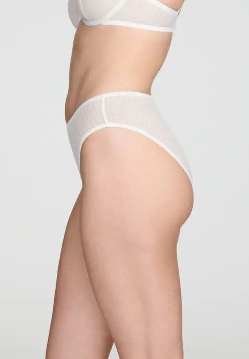 CUUP The Highwaist Trellis Lace - Salt