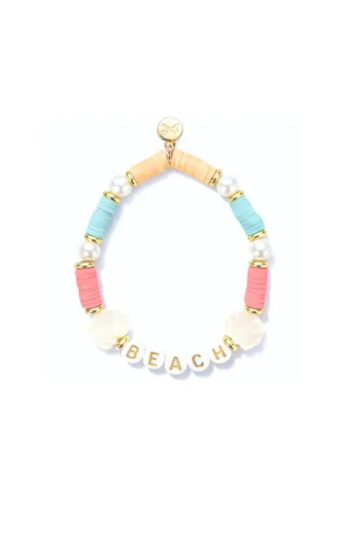 BITS & BOWS Beach Bracelet - Pink/blue/beige/white