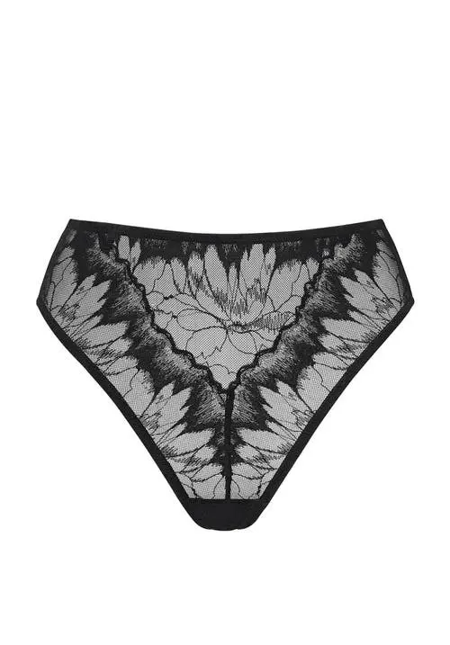 CUUP The Highwaist Floral Lace - Black