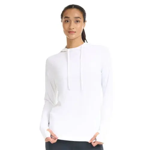 BLOQUV Pullover Hoodie - White
