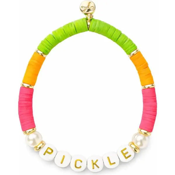 BITS & BOWS Pickle Bracelet - Pink/orange/green/white