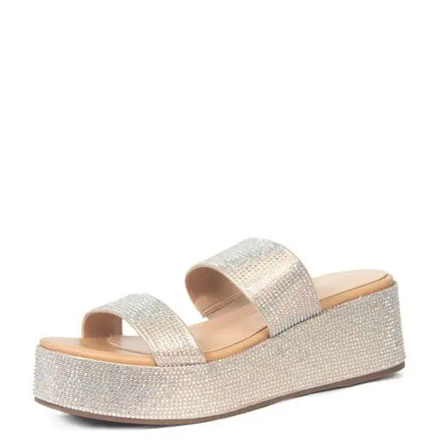 LAUREN LORRAINE Platform Slides - Gold