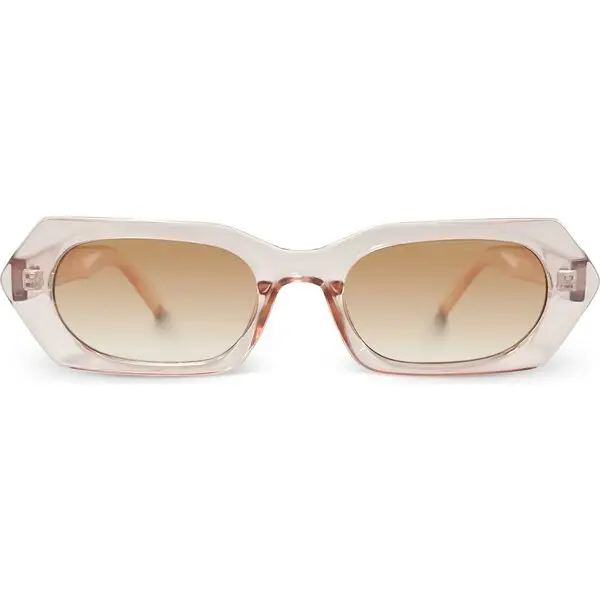 YOUZEY Starlight Rectangle Sunglasses - Peach