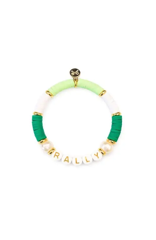 BITS & BOWS Rally Bracelet - Green/white