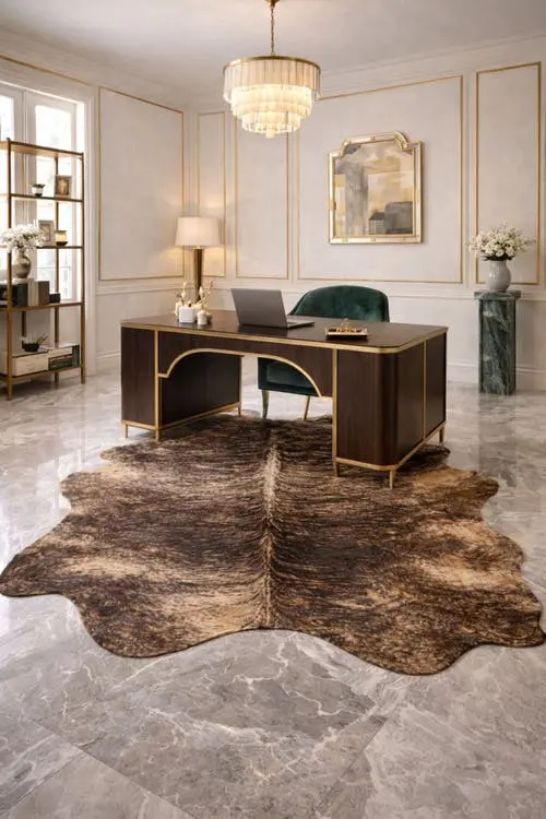RHACAM Eco Hides Cowhide Rug 8'7" × 6'6"