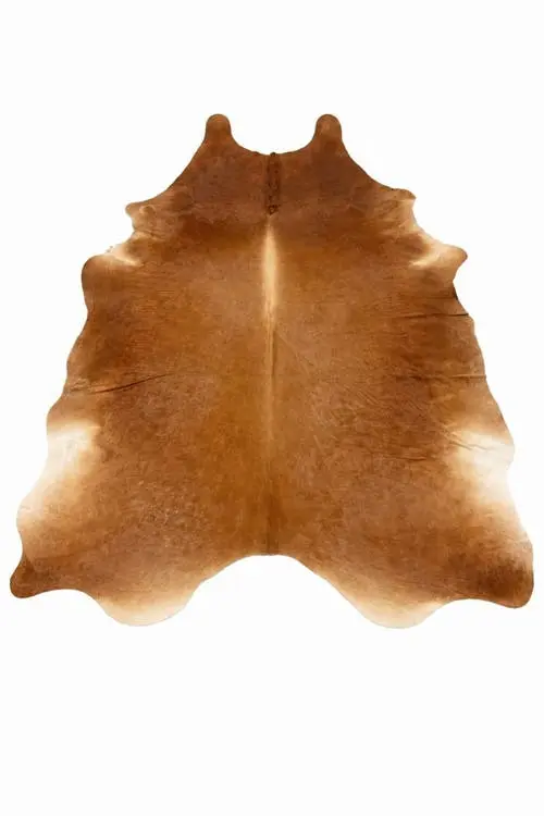 RHACAM Eco Hides Lauren Browns Cowhide Rug 8'10" × 7'5 - Warm Browns
