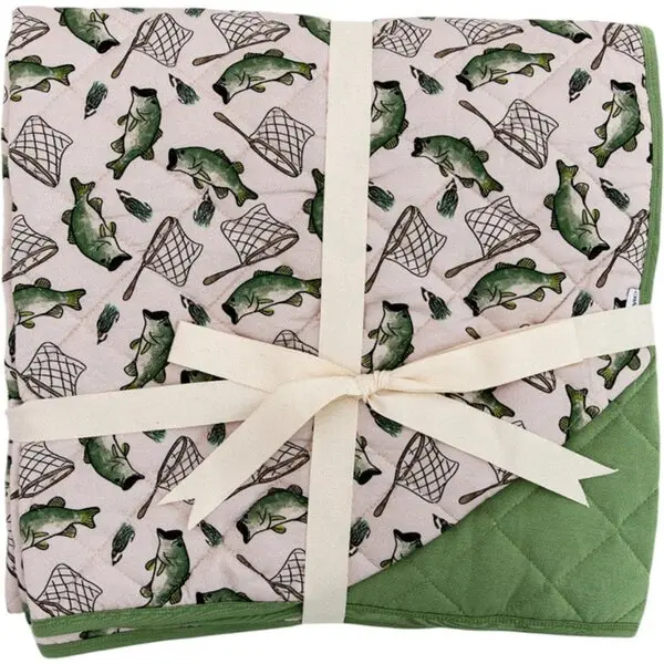 CHARLIE LOU BABY Double Sided Quilt - Green