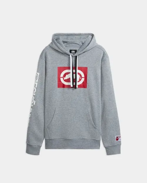 ECKO Logo Hoodie - Grey Heather