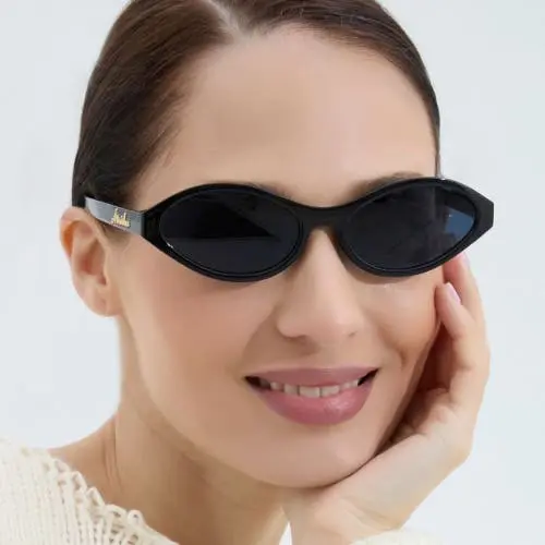 YOUZEY Legacy Oval Sunglasses - Black