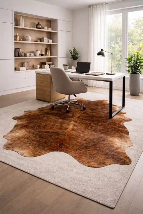 RHACAM Eco Hides Cowhide Rug 7'7" × 6'1"