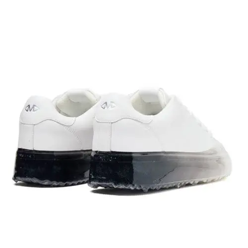 MALLET Leather Low Top Sneakers - White/black