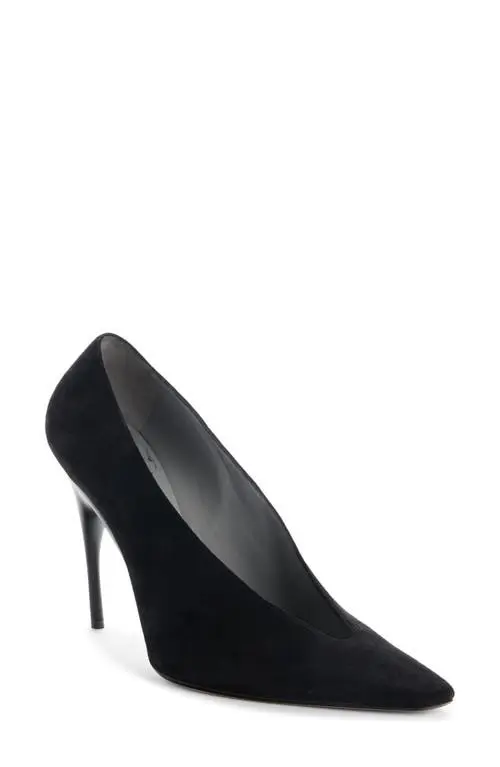 Balenciaga Duchesse Pointed Toe Pump - Black