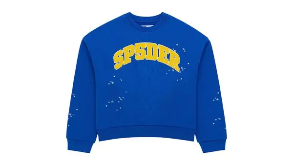 SP5DER Varsity Web Crewneck Sweatshirt - Blue