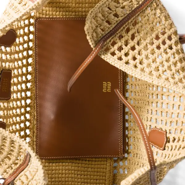 Miu Miu Raffia Top-handle Bag