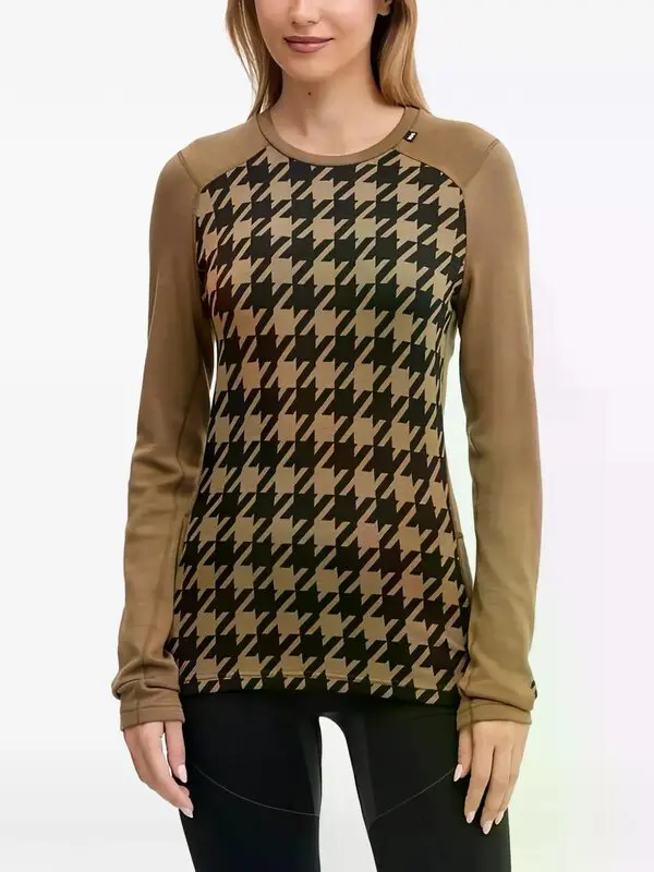 Helly Hansen Lifa Houndstooth-patterned Base Layer - Brown