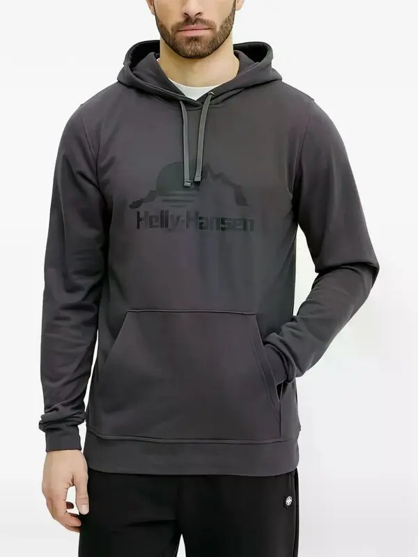 Helly Hansen Graphic Print Hoodie - Grey