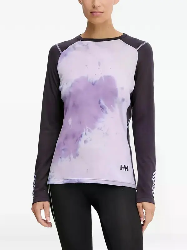Helly Hansen Tie Dye Long-sleeve Base Layer - Purple