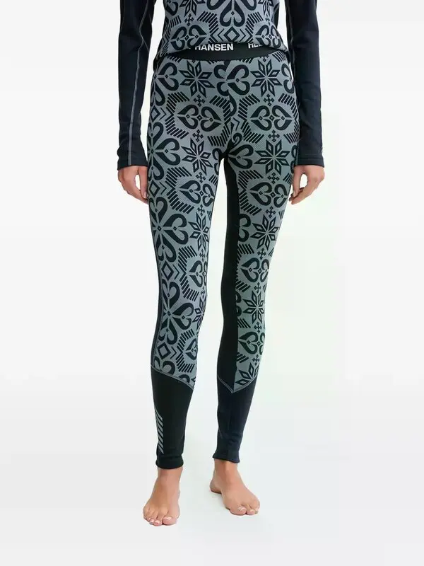 Helly Hansen Lifa Patterned Leggings - Blue
