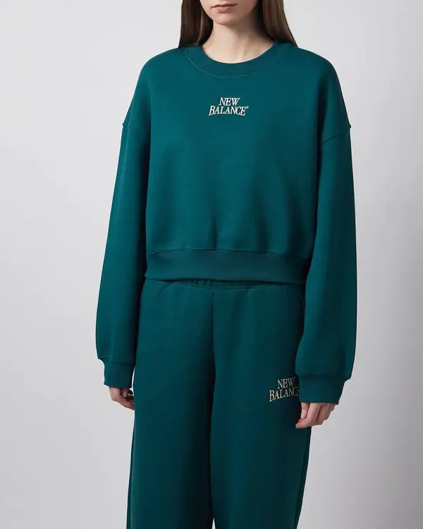 NEW BALANCE Trackside Fleece Crew Sweatshirt