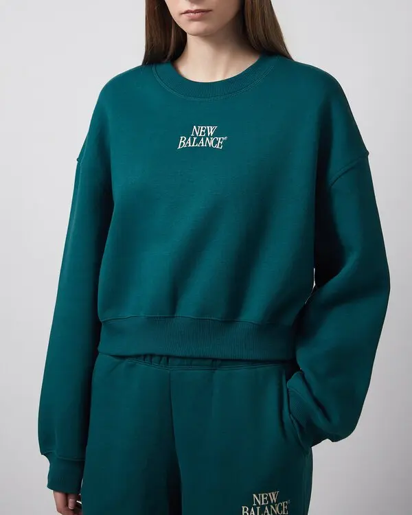 NEW BALANCE Trackside Fleece Crew Sweatshirt