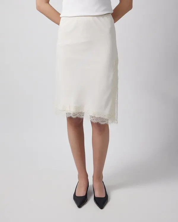 RÓHE Skirt Lace - Offwhite