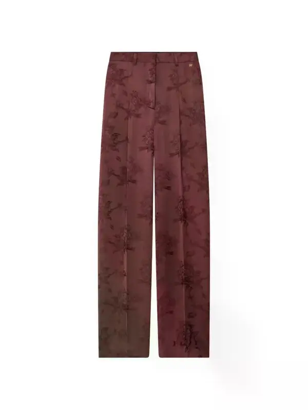 Amiri Floral Pleated Trousers - Brown