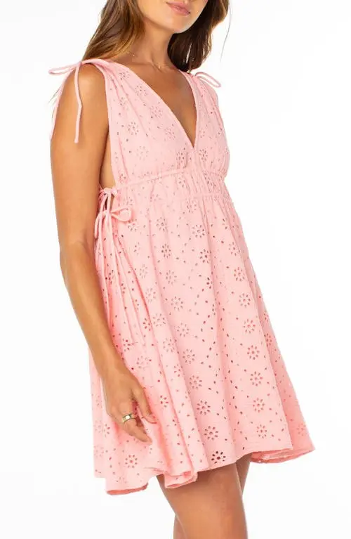 Roxy Bay Breeze Eyelet Mini Dress