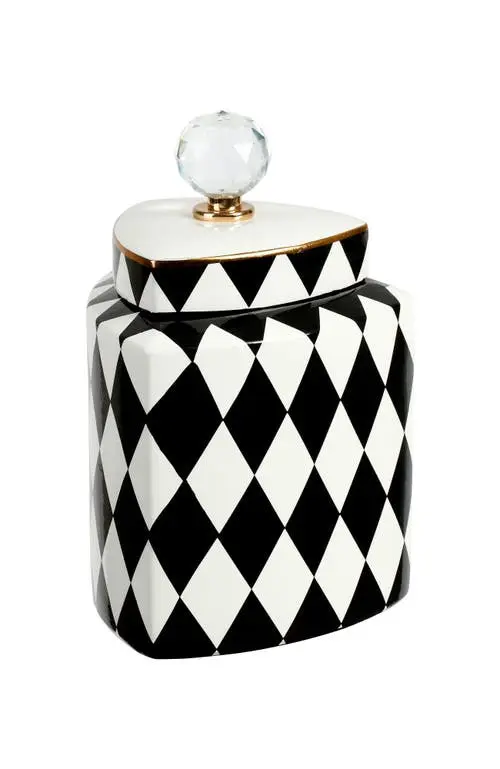 MARK ROBERTS 9" Harlequin Jar With Lid