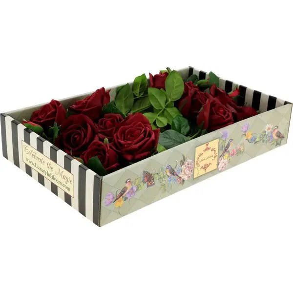 MARK ROBERTS Luscious Garden Rose Natural Touch - Red
