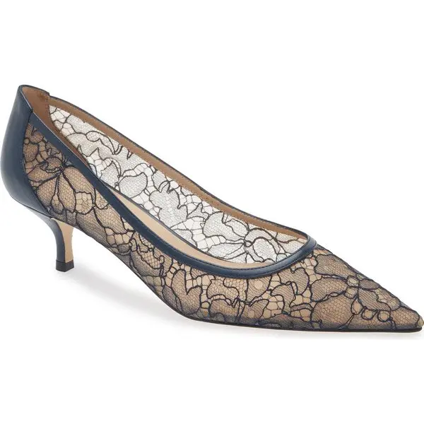 STUART WEITZMAN Power 50 Pump - Navy Lace