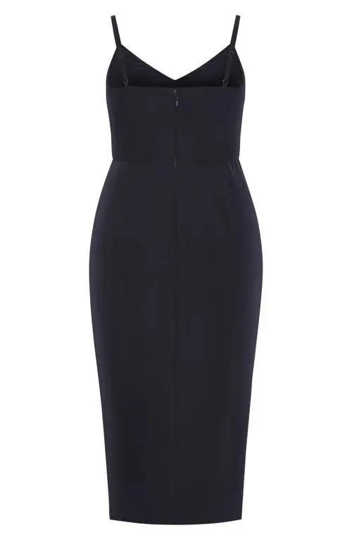 City Chic Faux-wrap Dress