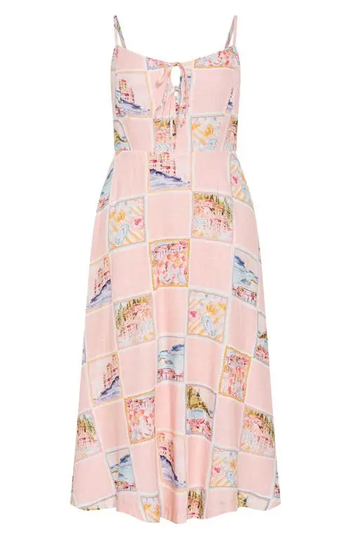 City Chic Billie Patchwork A-line Dress