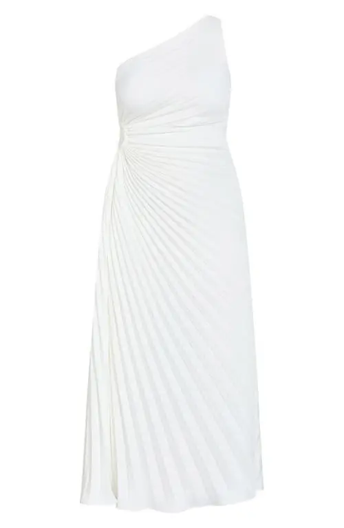 City Chic Aliza One-shoulder Dress - Ivory