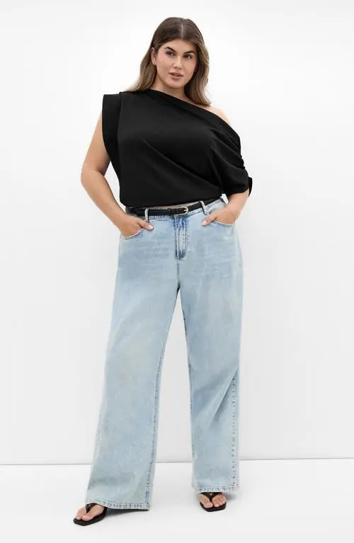 City Chic Imani Asymmetric Knit Top
