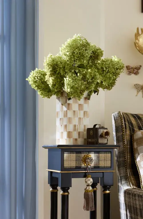 MACKENZIE-CHILDS Check Pillar Vase