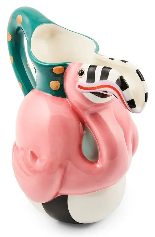 MACKENZIE-CHILDS Patience Brewster Sheldon Flamingo Pitcher